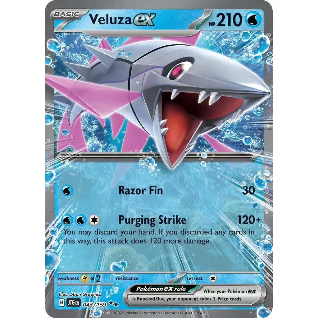 Pokemon TCG Veluza EX 043/159 - Journey Together – Pokebundles Ireland